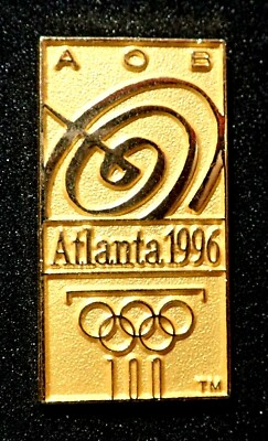 AOB BROADCASTING MEDIA 1996 ATLANTA OLYMPIC GAMES PIN BADGE | eBay