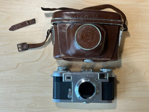 Zeiss Ikon Contax IIa Color Dial 35mm Film Rangefinder Camera with Case ...