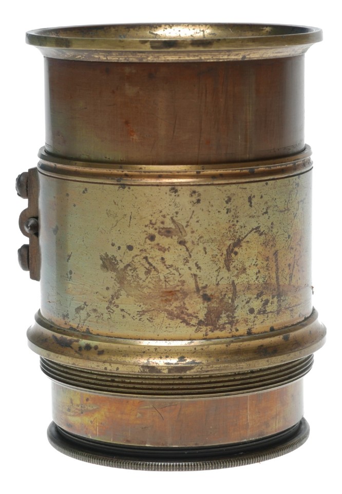 Vintage Brass Portrait Lens Medium Large Format Plate Camera | eBay