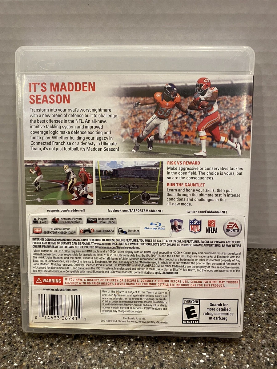Richard Sherman Madden 15 Ps3
