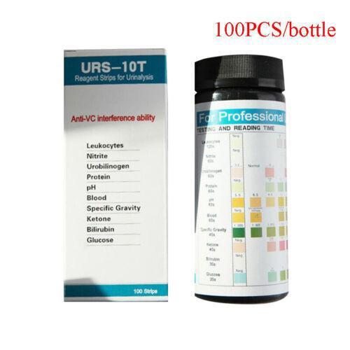 100pcs Urine Dipstick 10 Parameter Urinalysis Reagent Urine Test Strip ...