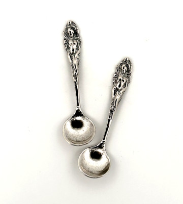 Salt Cellars - Antique Sterling Silver Salt Spoons