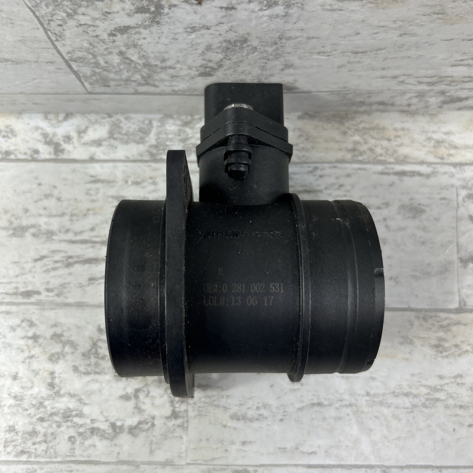 04 GOLF MAF SENSOR MASS AIRFLOW BEW TDI INTAKE METER 0 281 002 531 OEM ...