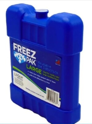 1 Large Reusable Ice Pack Substitute For Beverage Insulated Totes Lunch ...