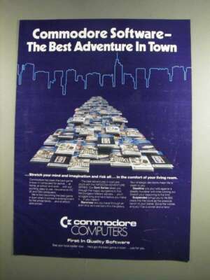 1984 Commodore Computers Ad - Best Adventure in Town | eBay
