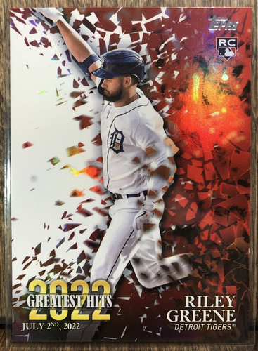 2023 Topps Series 1 Riley Greene 2022 Greatest Hits Rookie RC 22GH-10 ...