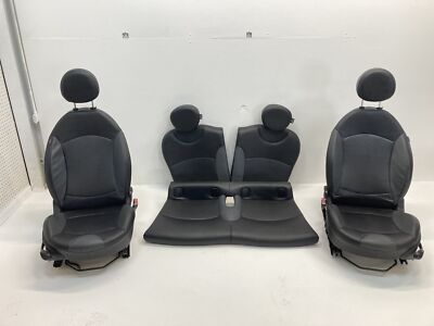 Mini Cooper Seats Set Carbon Black Leatherette Heated K8E1 07-13 R55 ...