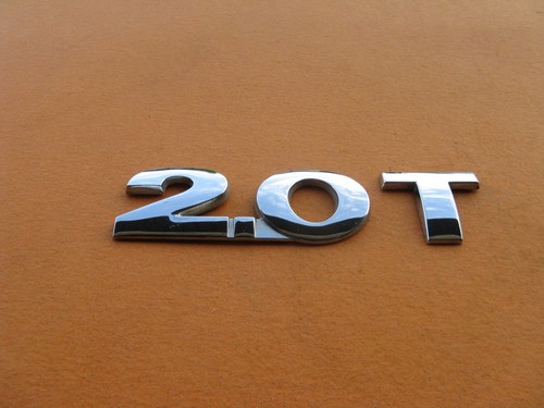 VW EOS JETTA GOLF 2.0 T 2.0T REAR EMBLEM LOGO BADGE SIGN SYMBOL USED ...