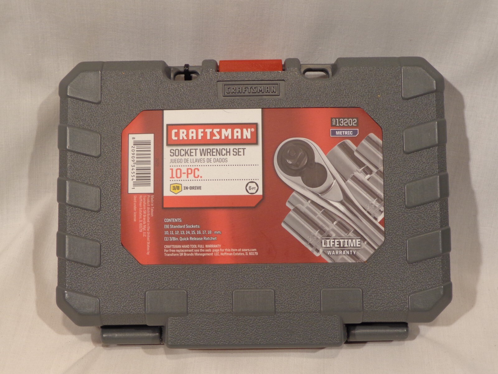 Craftsman 10 pc. Ratchet Socket Wrench Set 6-pt 13202 913202 for sale ...