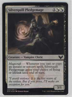 Magic the Gathering Silverquill Pledgemage Strixhaven: School of Mages Foil MTG | eBay