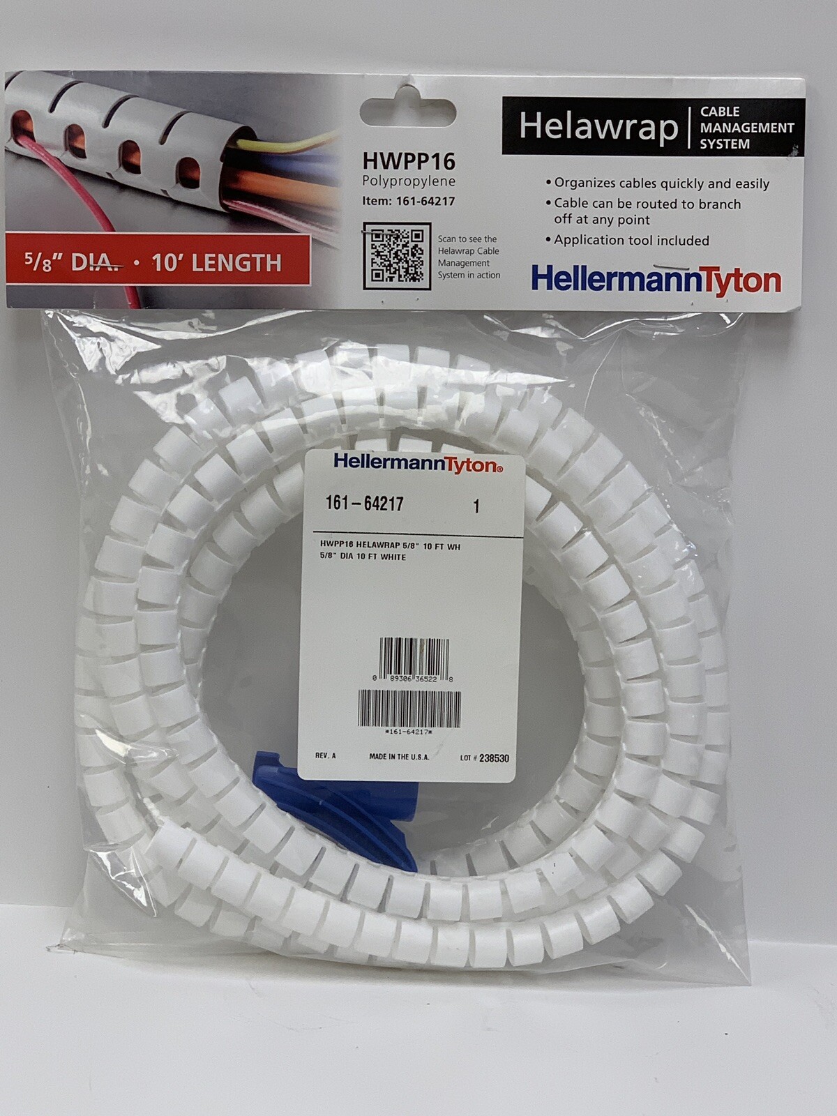 Hellermann Tyton Helawrap 1/2” White - 10ft | eBay