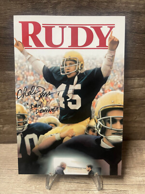 Chelcie Ross Rudy Coach Dan Devine Hand Signed 4x6 Photo TC46-3180 | eBay