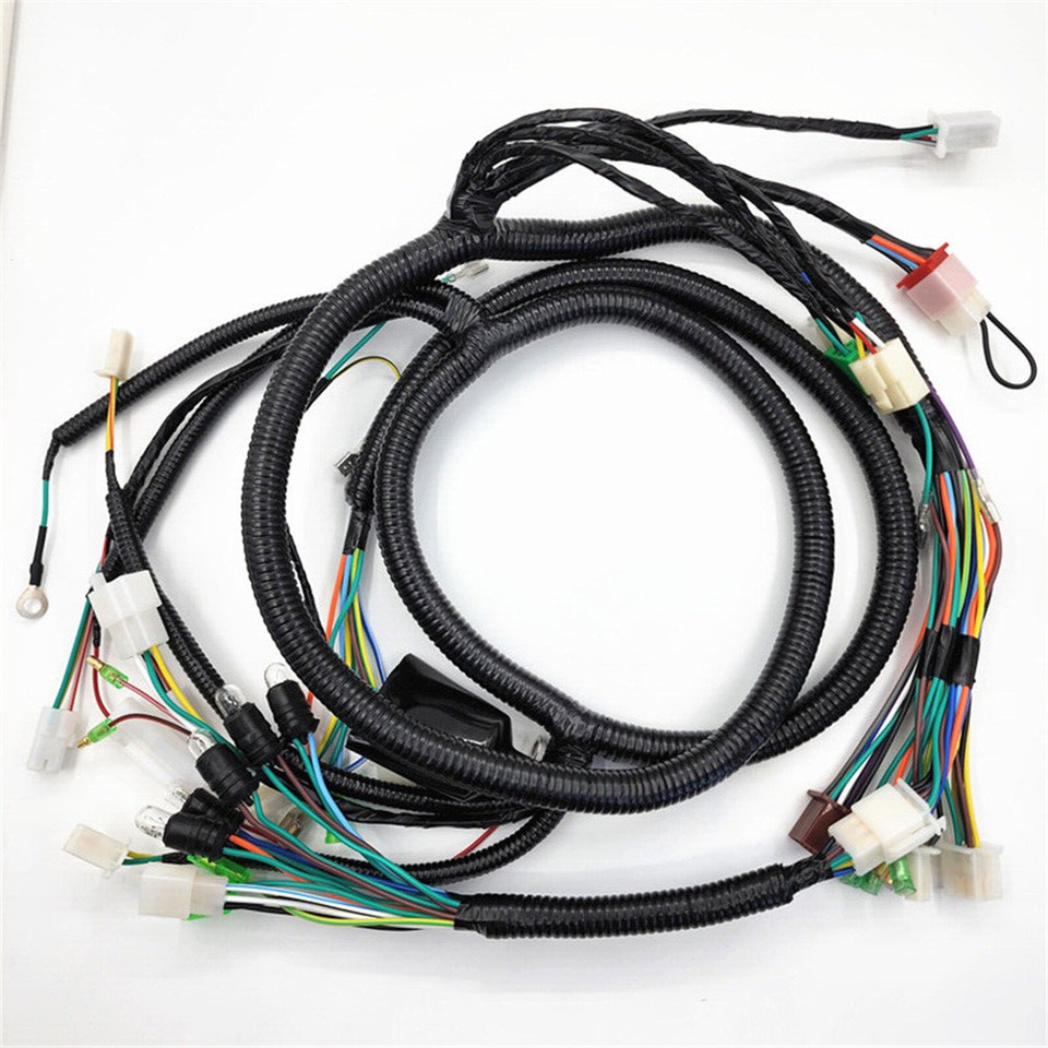 8 Pole Cable Complete Main Wiring Harness For GY6 150cc Chinese Scooter ...