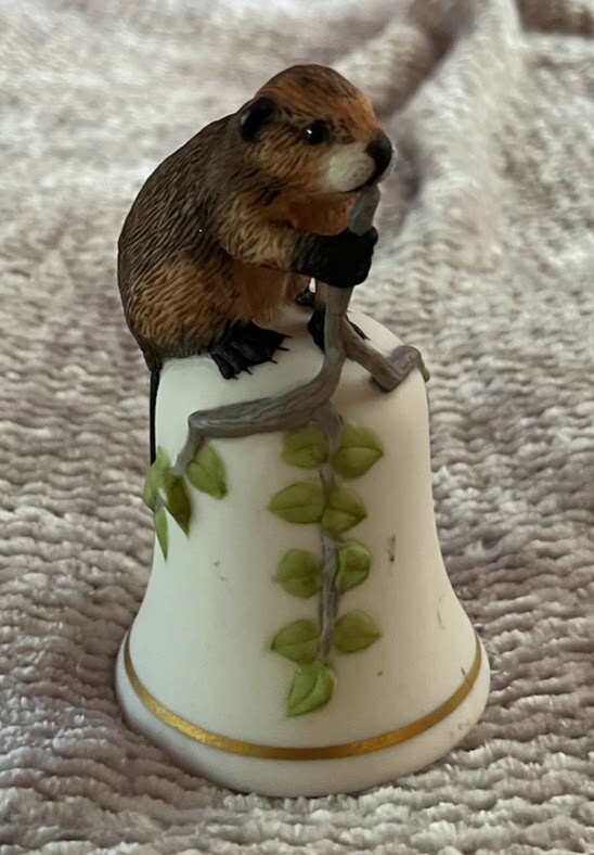Baby Beaver by Peter Barrett Porcelain Bell 1983 | eBay
