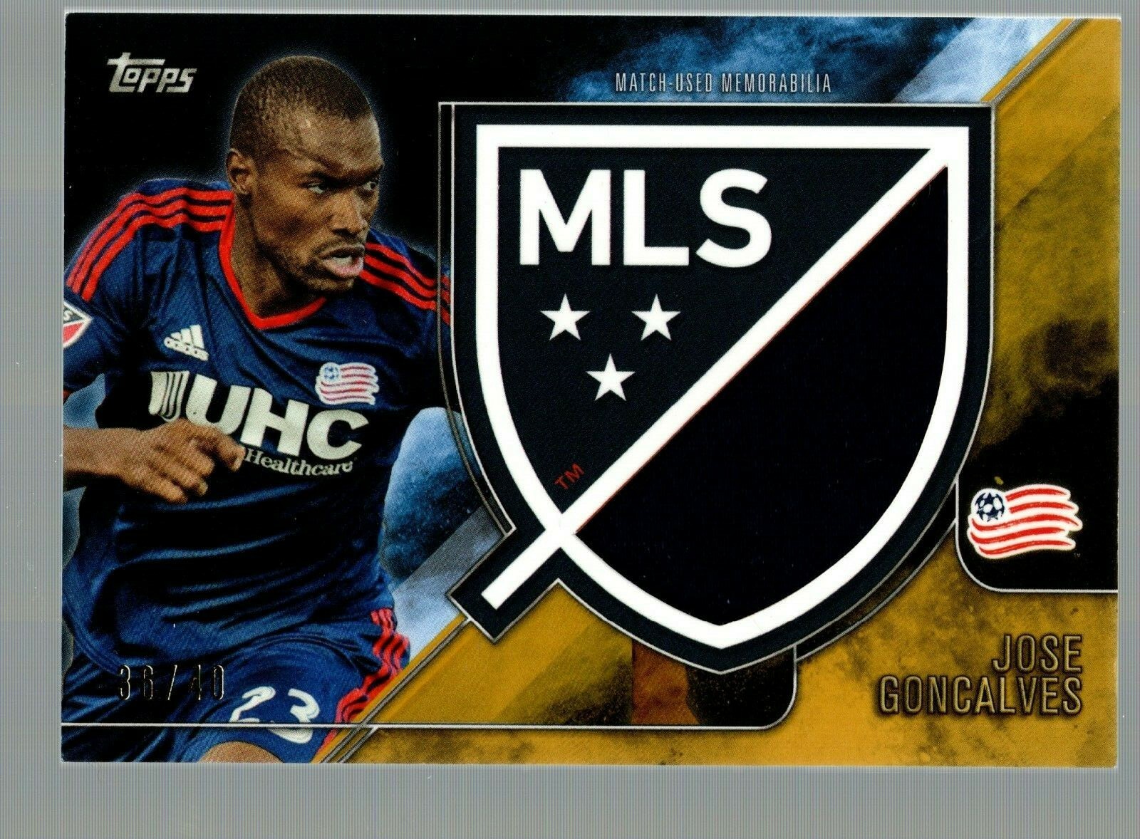 2015 Topps Apex MLS Crest Relics Gold #CJRJG Jose Goncalves 36/40 | eBay