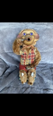 Vintage Bubble Blowing Monkey Steel Toy ALPS Japan | eBay