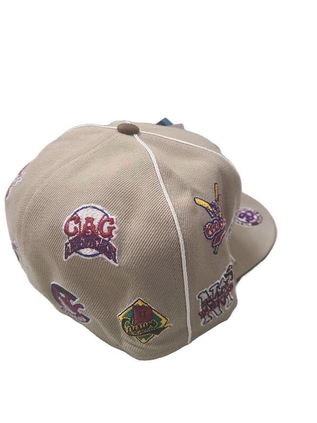 Negro League Baseball Commemorative Hat Fitted 2XL Khaki All Team Embroidery Cap | eBay