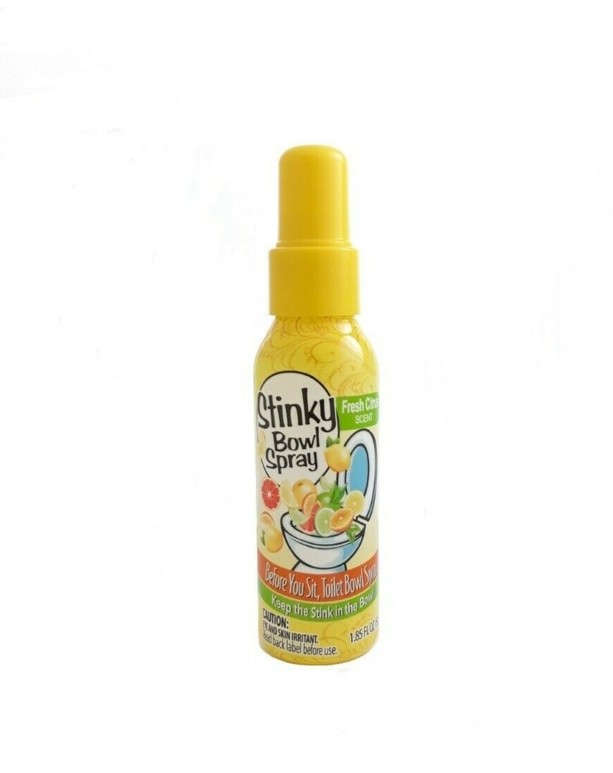 2 PK: Stinky Bowl Pre-Poop Toilet Spray Air Freshener, Citrus - Up To ...