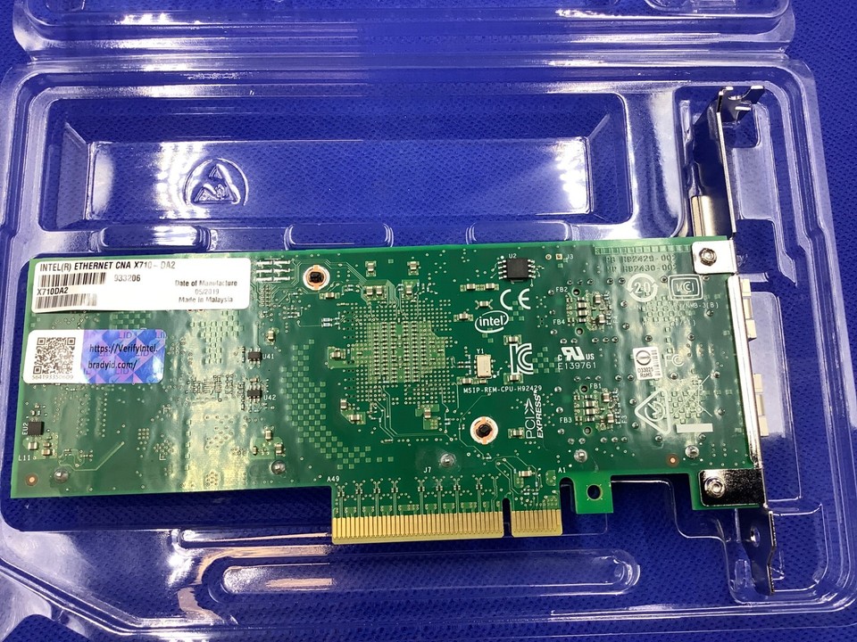 X710-DA2 Genuine INTEL 10G Converged Network Adapter X710DA2 X710DA2BLK ...