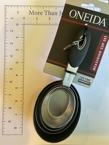 Oneida Stainless Steel 4pc Measuring Cup Set for sale online | eBay