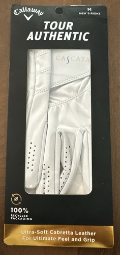 Callaway Tour Authentic Men’s Medium - Left Handed Golf Glove - Cascata ...
