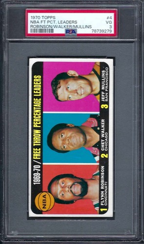 1970-71 Topps - League Leaders #4 Chet Walker, Jeff Mullins, Flynn ...