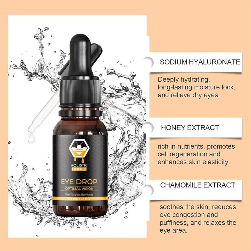 HOLISTIC HONEY EYE DROP Clear Eye Drops for Eyes Strain Red Eyes 15ML ...