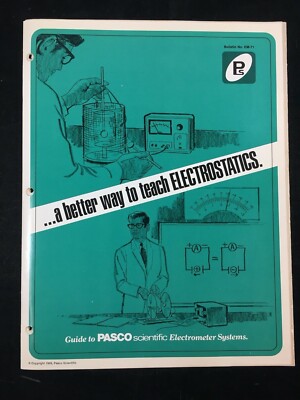 1969 PASCO SCIENTIFIC CATALOG, A BETTER WAY TO TEACH ELECTROSTATICS | eBay