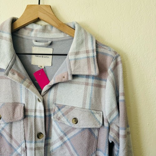 Thread & Supply | plaid button down flannel shaket | eBay