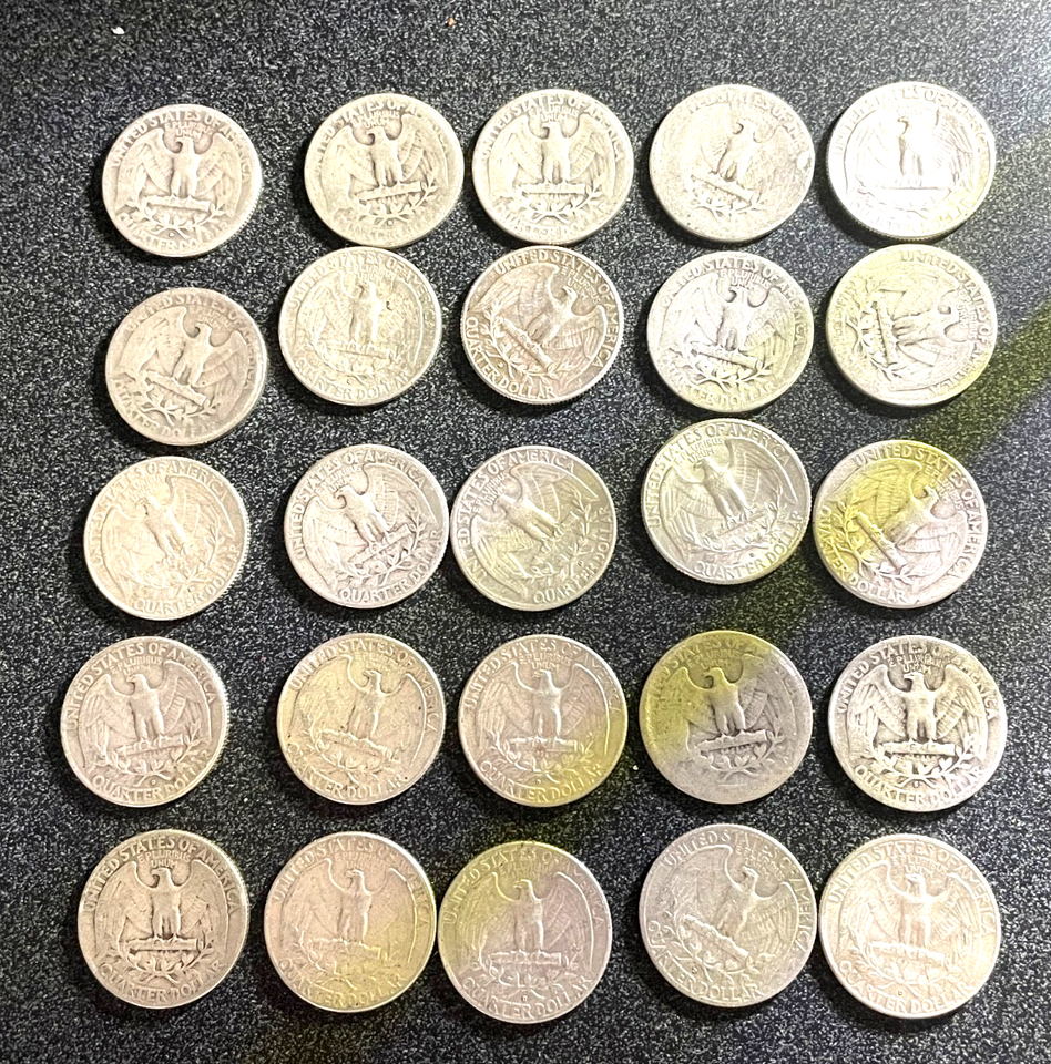 Lot of 25 Silver Quarters | eBay