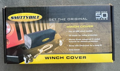 Smittybilt Universal Winch Cover Smittybilt Logo Black 97281-98 | eBay