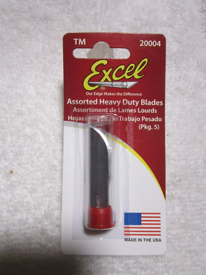 EXCEL X-ACTO ASSORTED BLADE PACK 5 TO A PKG #20004 | eBay