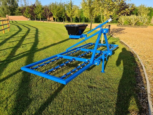 Spring tine grass harrows 9ft with spreader. INC VAT. | eBay UK