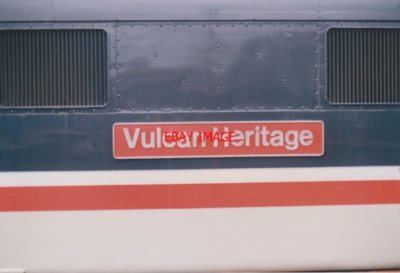 PHOTO CLASS 86 NAMEPLATE LOCO NO 86228 VULCAN HERITAGE | eBay UK