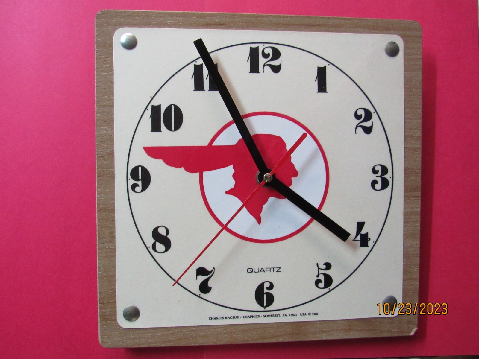 INDIAN !!! CLOCK FACE (9 INCH SQUARE) "GREAT HOLIDAY GIFT" | eBay