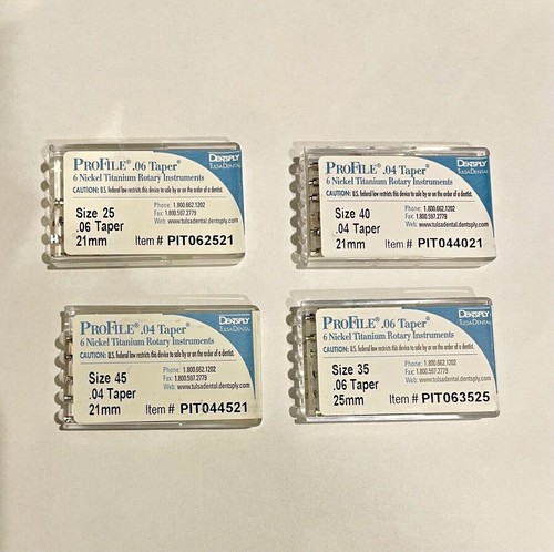 ProFile .04 and .06 Taper Nickel Titanium Rotary Instruments | eBay
