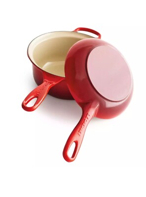 New Le Creuset 2 in 1 Multifunction 2.5 Qt Pan, Cerise Red Color | eBay