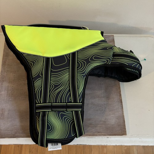 Arcadia Trail Dog High Visibility Yellow Flotation Life Jacket Aid Size ...