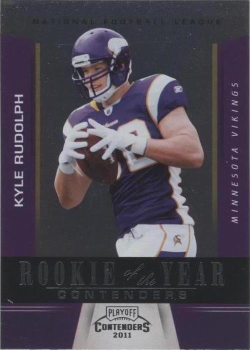 2011 Playoff Contenders - Rookie of the Year Contenders Kyle Rudolph #9 ...