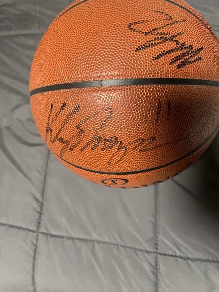 KLAY THOMPSON Signed Autographed Spalding NBA Basketball fanatic ...