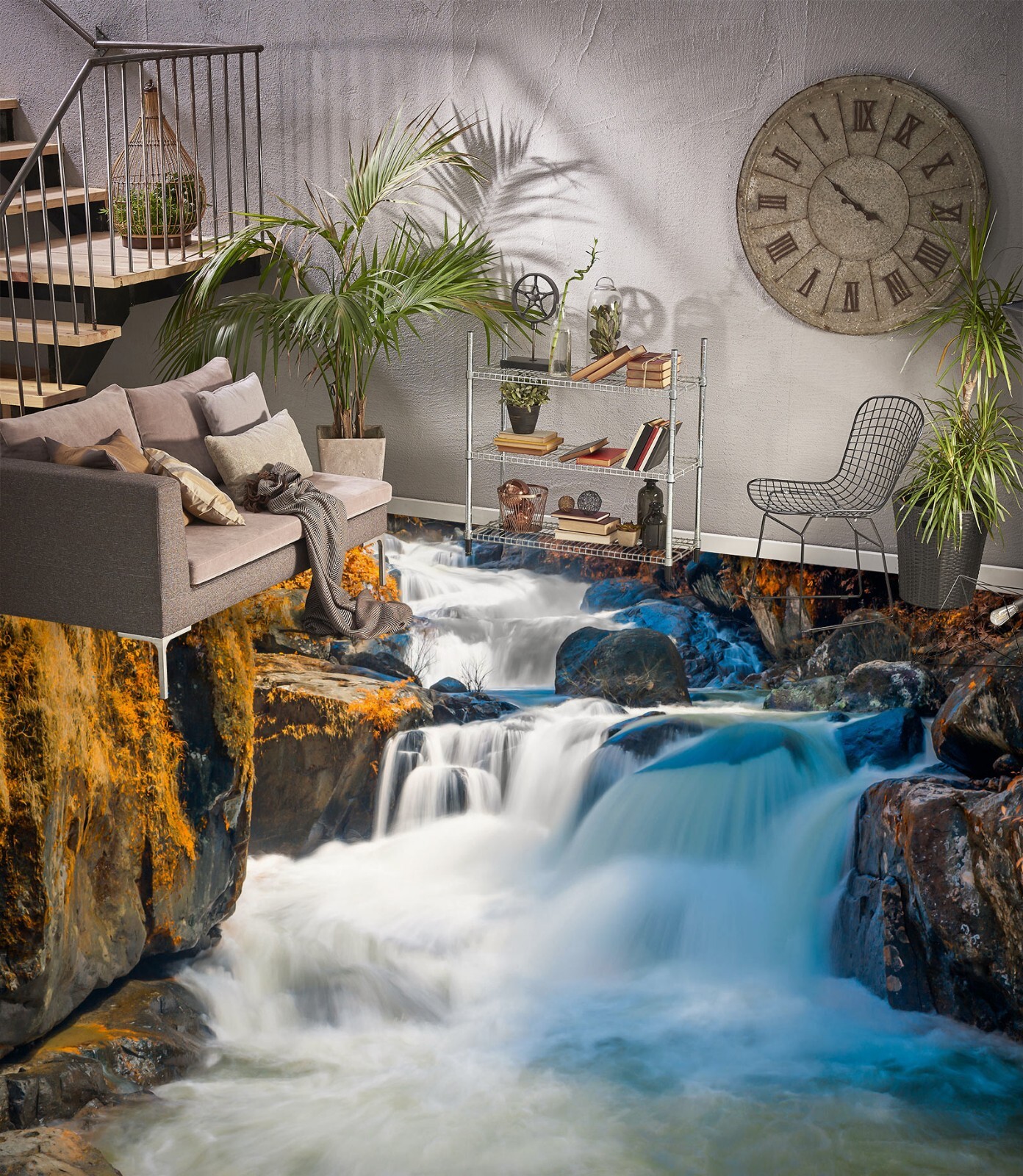 3D River Stones O1707 Floor WallPaper Murals Wall Print 5D AJ WALLPAPER ...