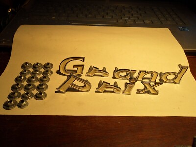 AS PICTURED PONTIAC GRAND PRIX CIRCA 1967 LETTERS 7664337 - 7664342 | eBay