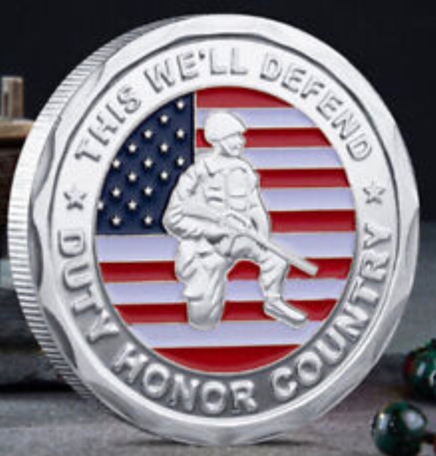 U.S. Army Challenge Coin, Military ARMY, VETERAN, Proudly Served! Great ...