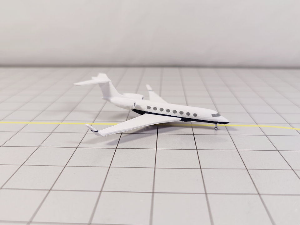 2x Gulfstream G650 Business Private Jet Models Airport Diorama 1:400 ...