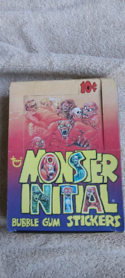 Topps Monster Initial Display Box-High Grade-1974-NEAR MINT | eBay