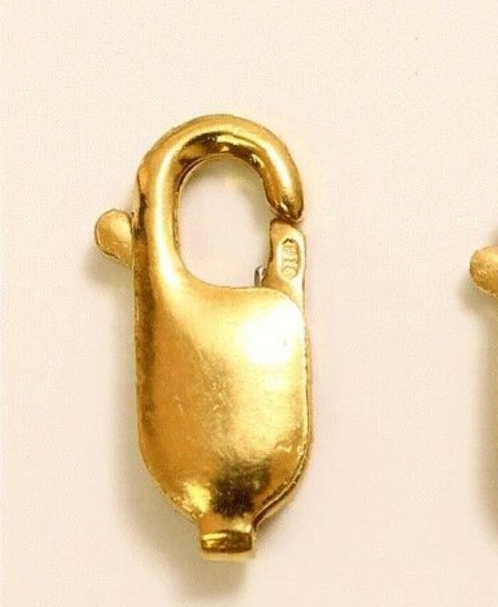 Real 22k 916 solid gold lobster lock clasp 3 size: Large Medium Small ...