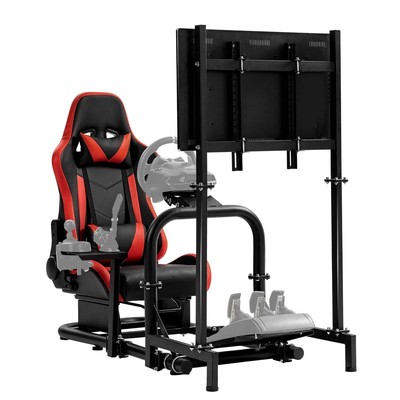 Dardoo Racing Sim Cockpit with TV Stand &Seat Fit Logitech G923 G29 ...