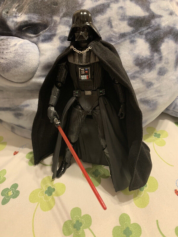 1/12 Black Wired Cloak Cape Necklace Chain For Darth Vader 6'' Action ...