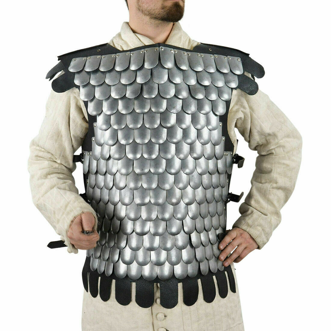 Early Medieval Armor Russian Scale Lamellar Armor W Pauldron Tasset SCA ...