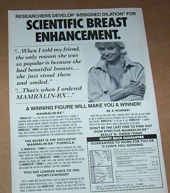1983 print ad page - Mamralin-BX Breast Bust enlargement SEXY GIRL ...